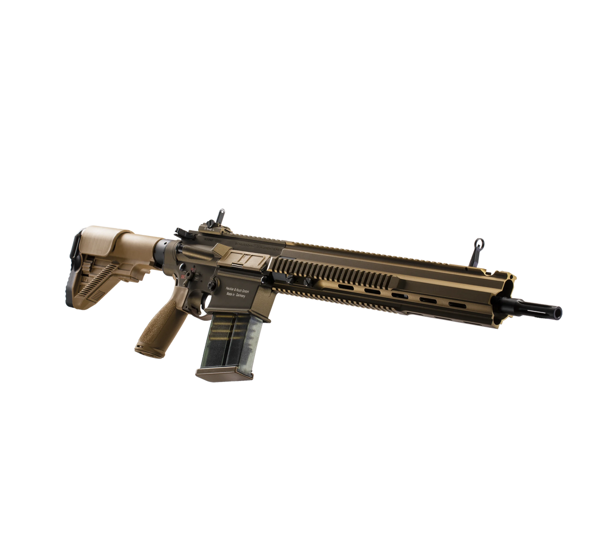 E&C HK G28 DMR Rifle AEG EC-204 TAN Gel Blaster – Armoured Heaven