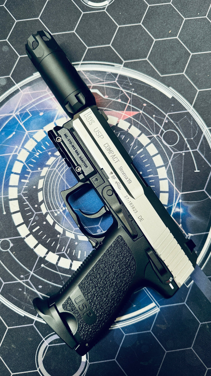 Custom Tokyo Marui / Guarder Stainless Steel USP Compact Gel Blaster ...