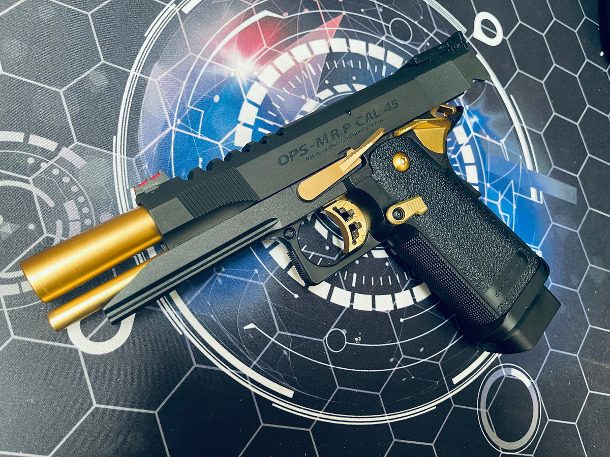Custom Tokyo Marui / Guarder Gold Match "OPS-MRP" 5.1 Hi-Capa Gel Blas ...