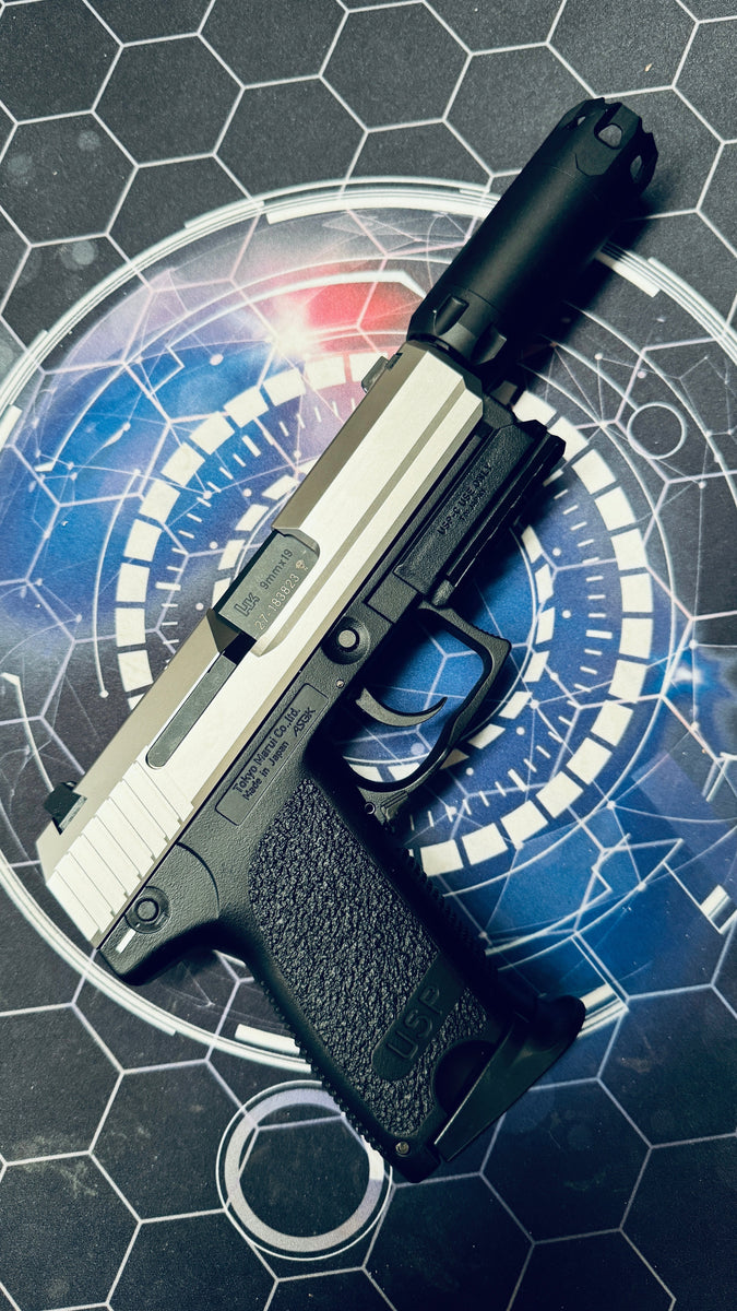 Custom Tokyo Marui / Guarder Stainless Steel USP Compact Gel Blaster ...