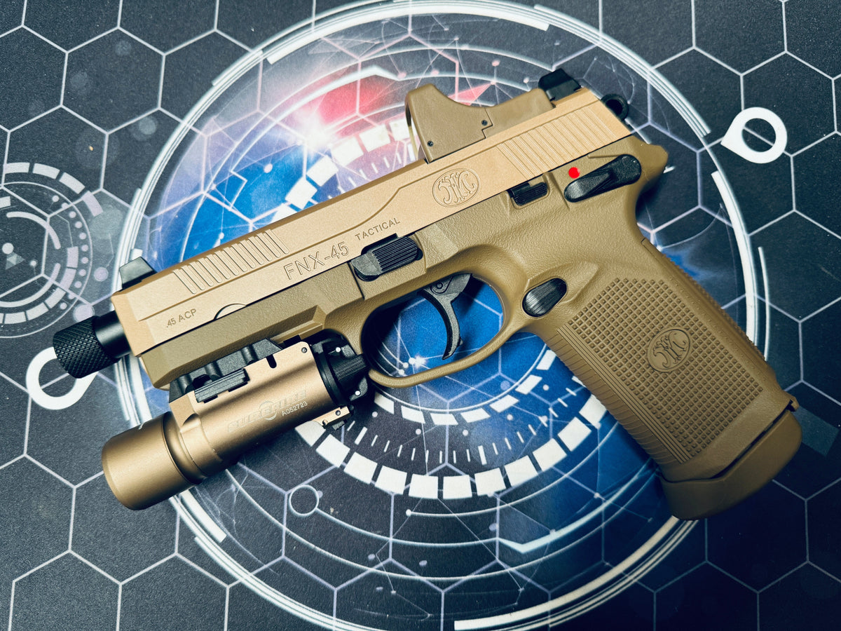 Custom Tokyo Marui FNX-45 Tactical Gel Blaster - FDE – Armoured Heaven