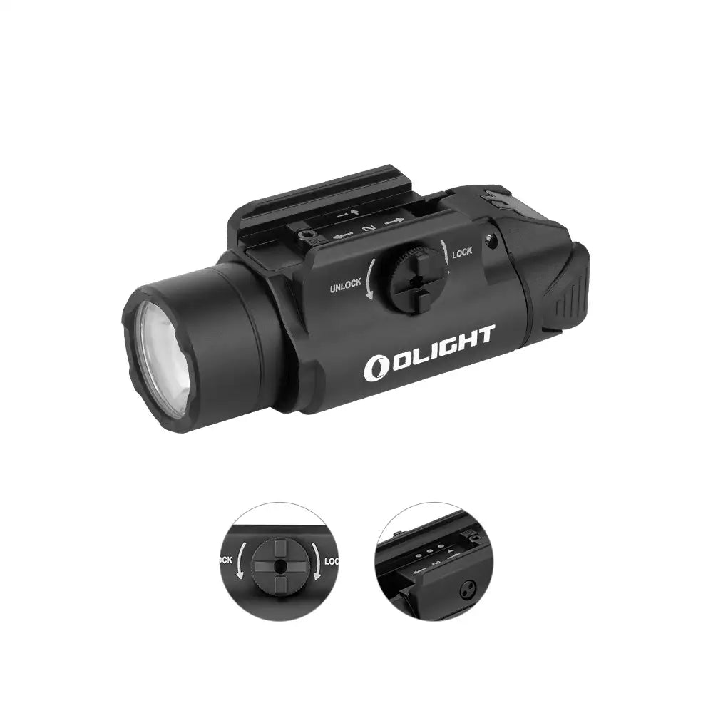 Olight PL-3 Valkyrie 1300 Lumens Compact Tactical Flashlight - Black ...